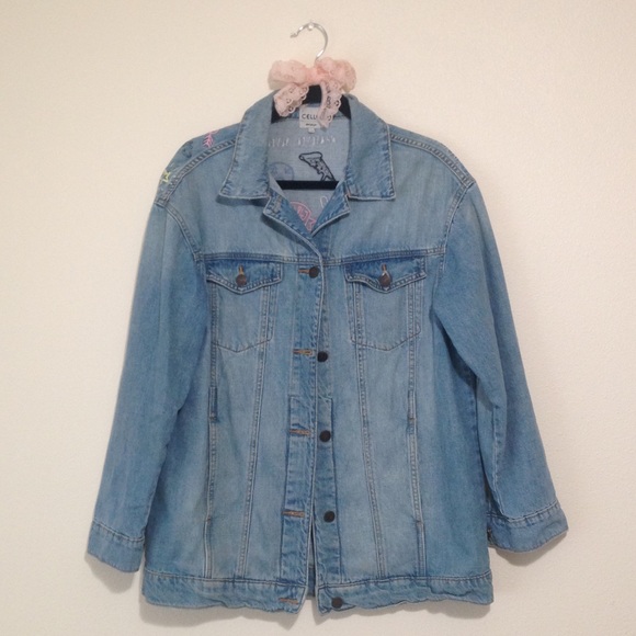 Cello | Jackets & Coats | Cello Whatever 4 Ever Oversized Embroidered ...